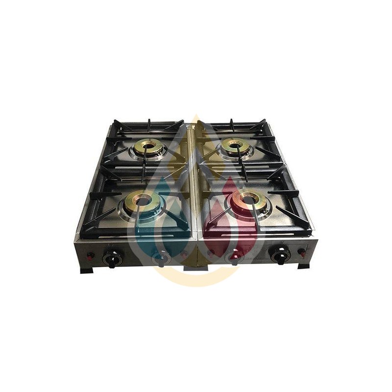 Calfer Gas FAE004 Professional LPG/LNG Cooker Heavy Duty with 4 Large ...