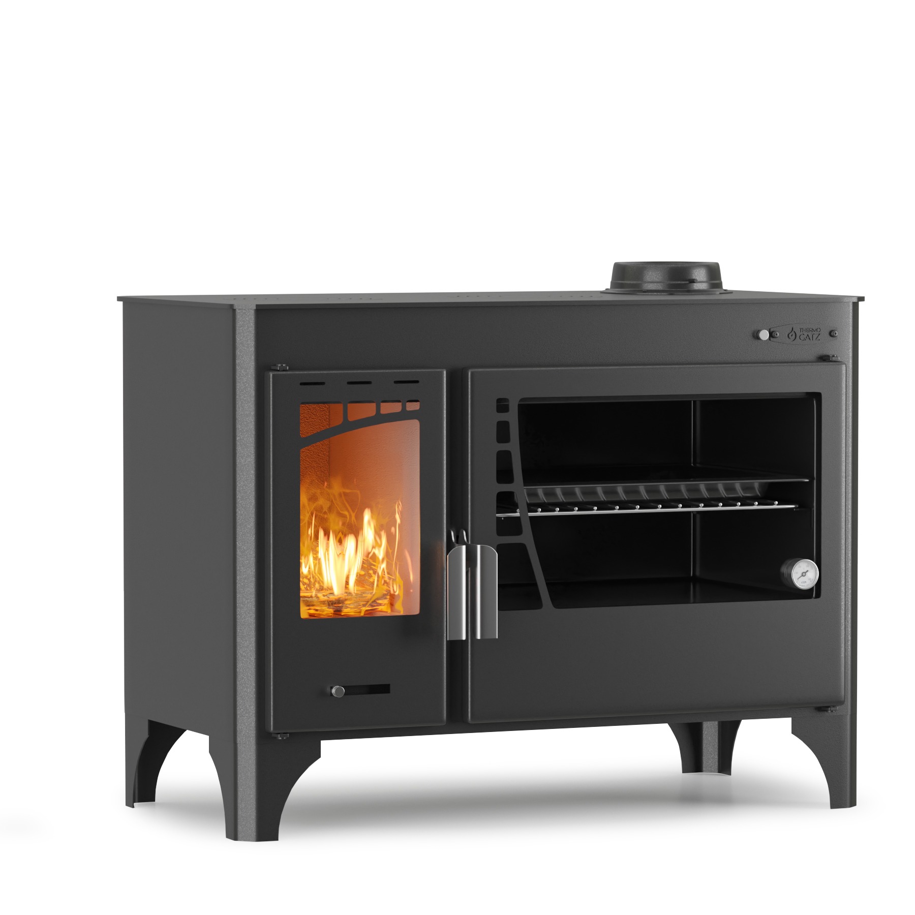 Thermogatz Wood Burning Stove GS 11 PLUS OVEN 50cm - Maniatisgas